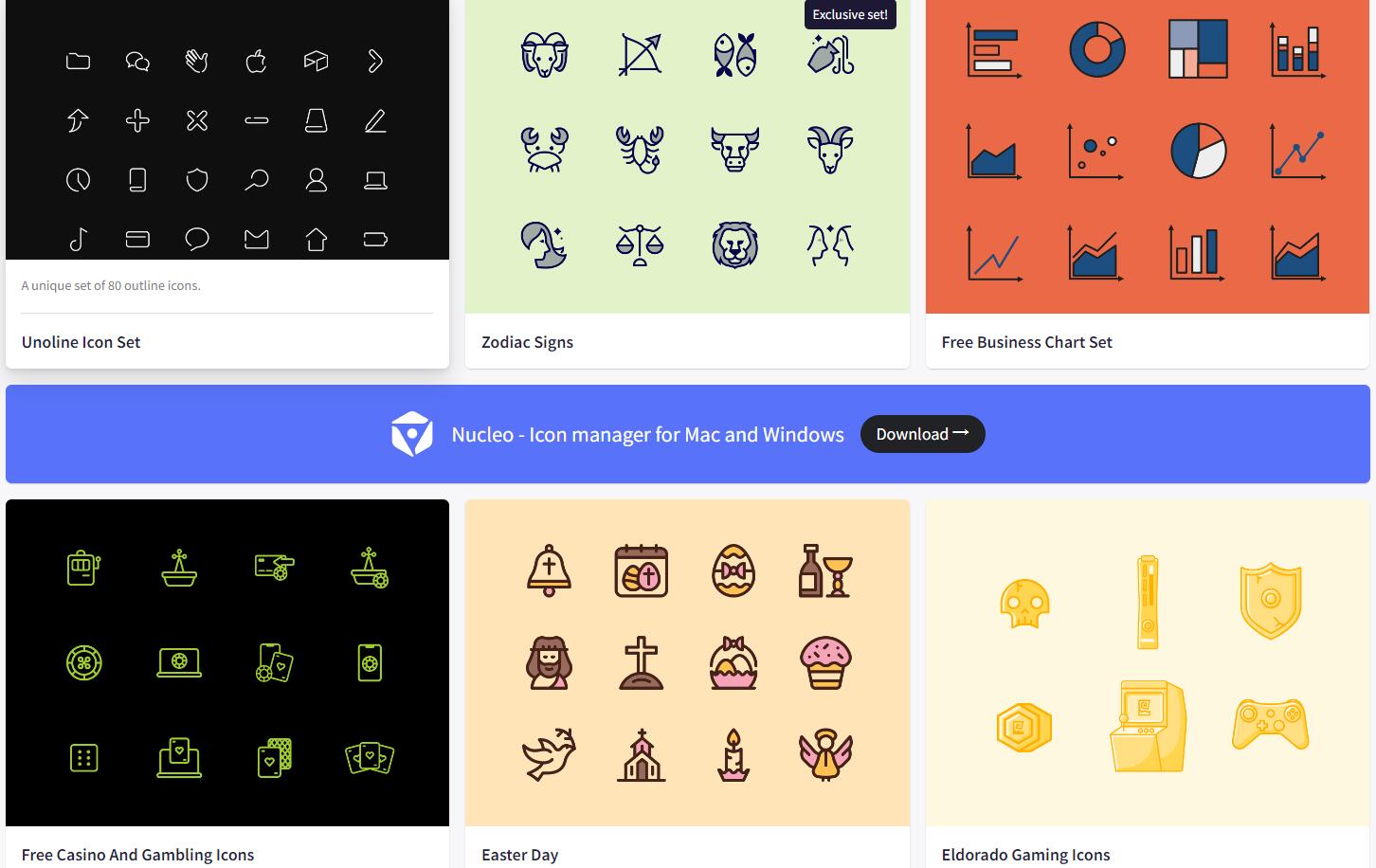 免费 icons by first-class designers | Iconstore | 黑马自媒体导航